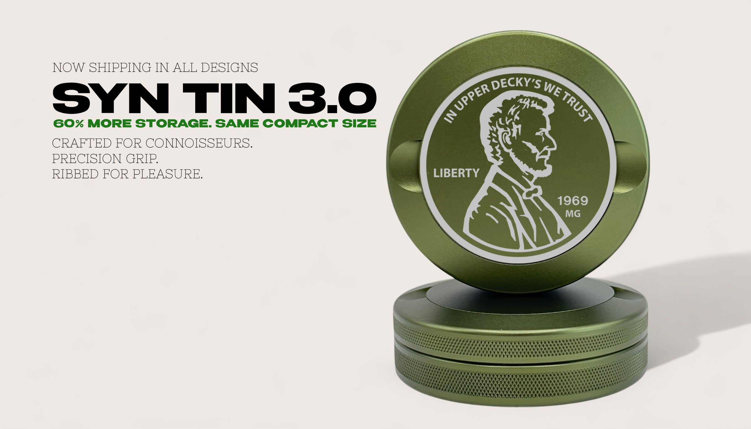 Syn Tin: Metal Pouch Container for Zyn, ON!, Rouge, Caffeine, etc.